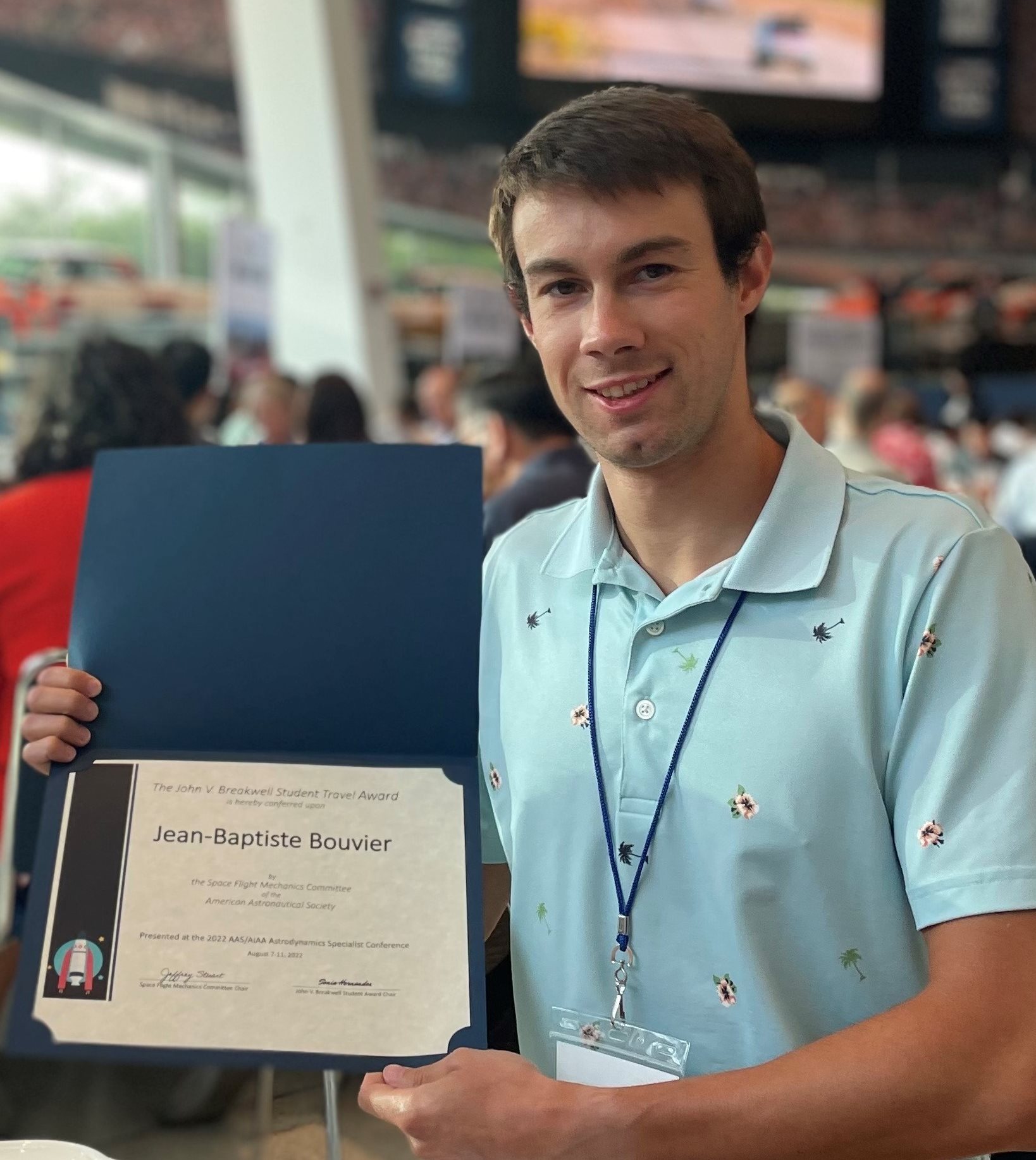 Bouvier receives award for travel to present research paper | Aerospace ...