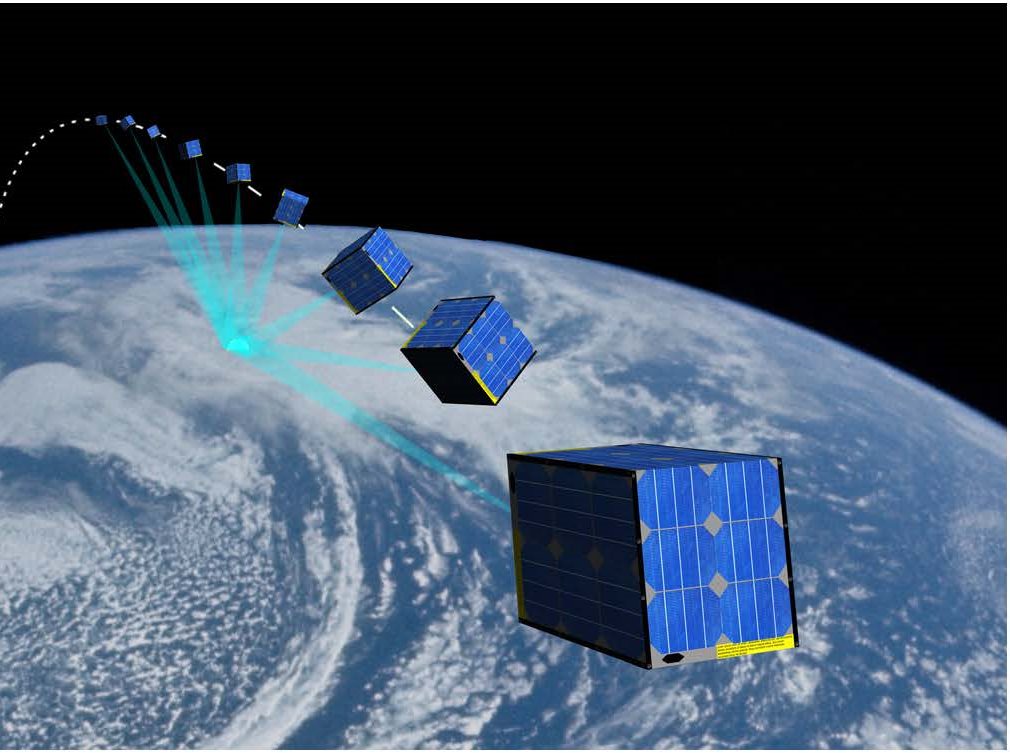 Study coordinates satellite swarm for 3D imaging inside clouds ...